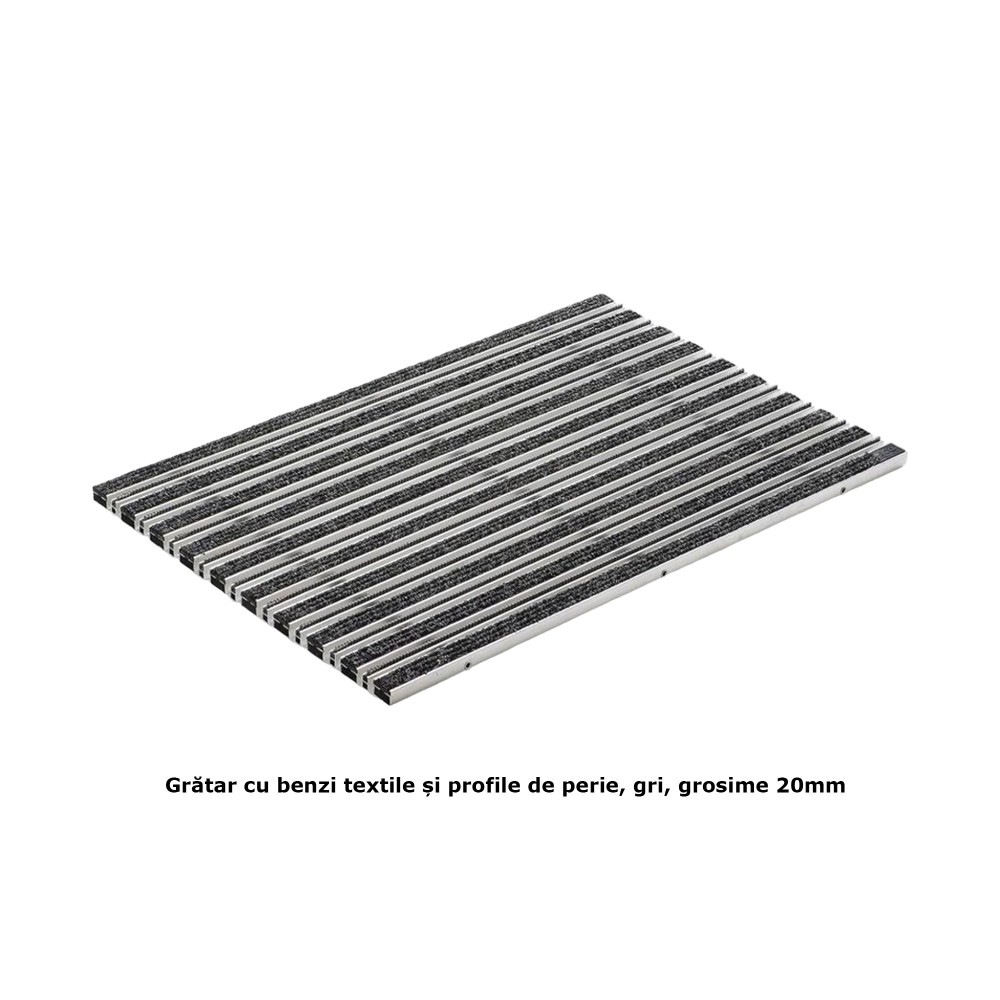 Ștergător de picioare încastrabil ACO Self Vario, cu ramă din aluminiu ...