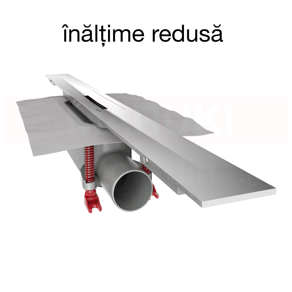 Rigola de dus modulara ACO ShowerDrain S+ cu inaltime redusa, flansa ...