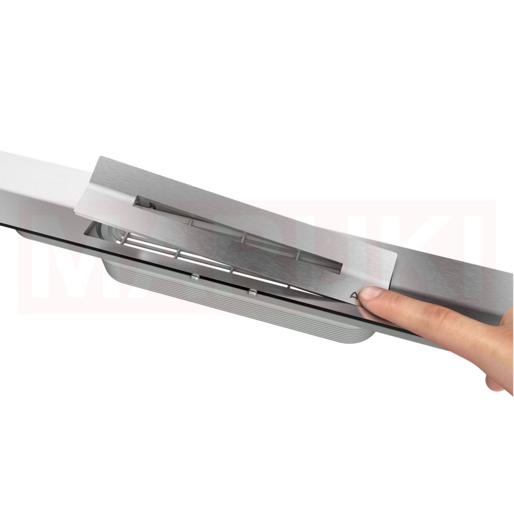 Rigola de dus modulara ACO ShowerDrain S+ cu inaltime redusa, flansa ...