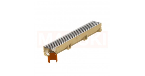 Rigola ACO Self Euroline din beton cu polimeri, gratar cu profile ...