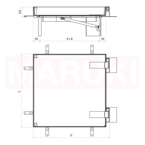Capac acces placabil ACO Uniface Paving GS, dimensiuni utile gol ...